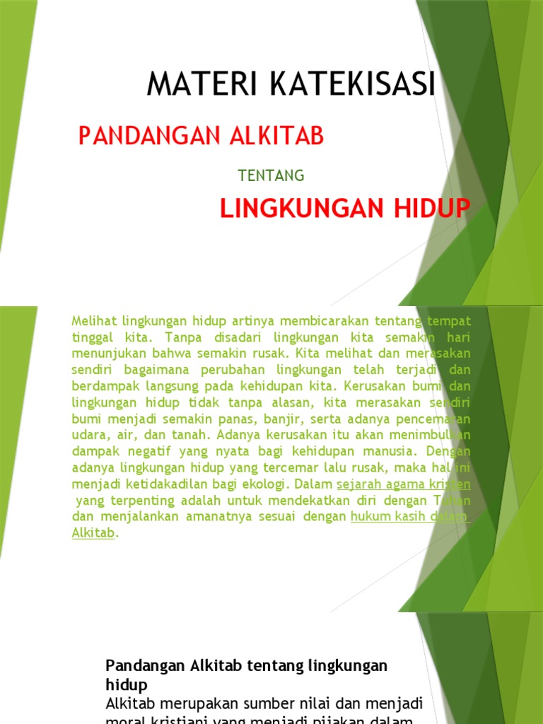 Materi Katekisasi | PDF | Kesehatan Holistik | Sains & Matematika