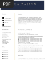 Glints CV Template | PDF