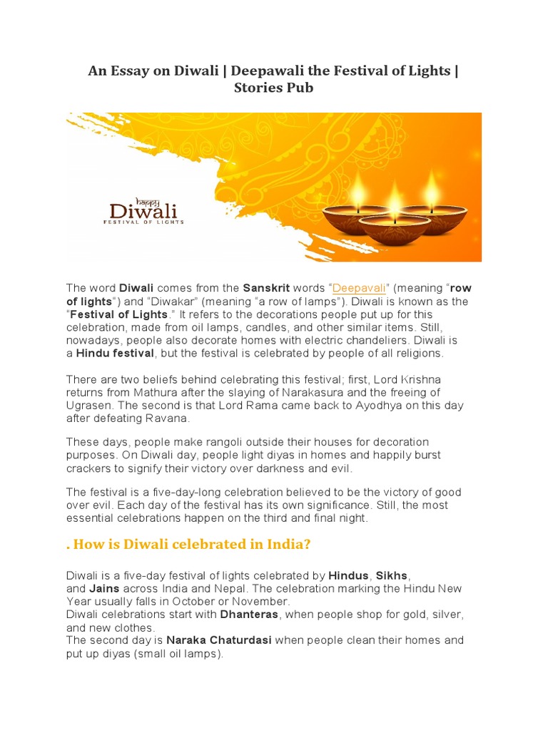 Diwali: The Festival of Lights Explained | PDF | Rama | Indian Religions