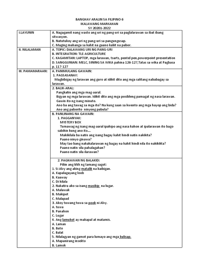Cot Sa Fil 6 Q2 2022 | PDF