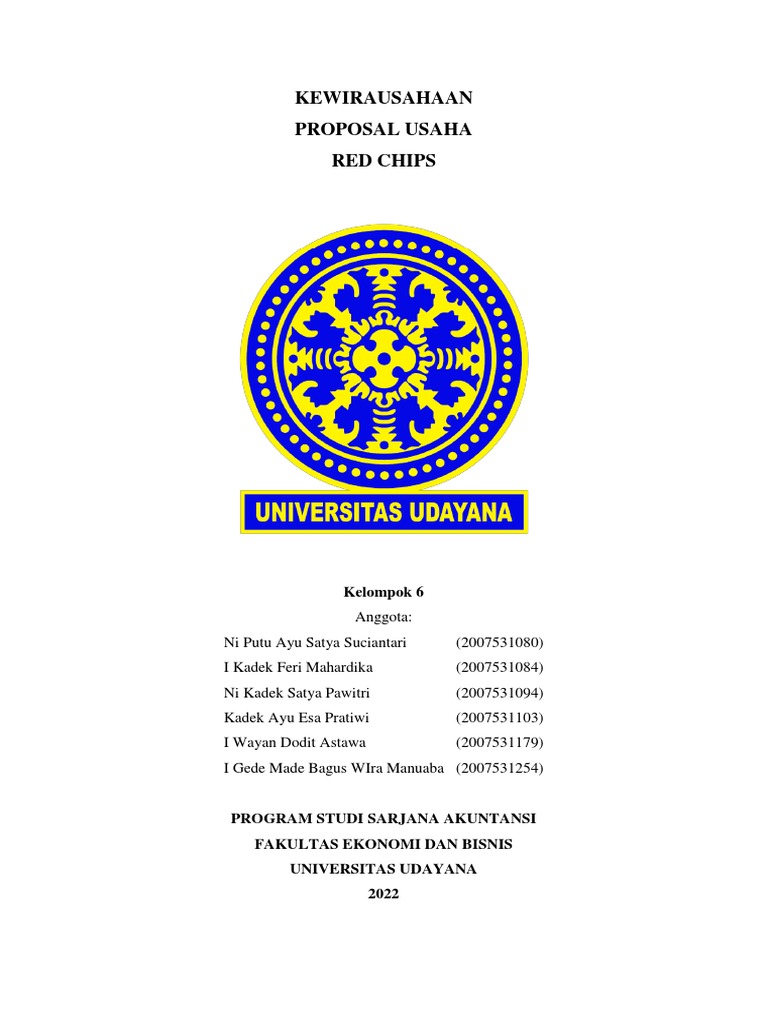 Proposal Usaha KWU - Kelompok 6 | PDF