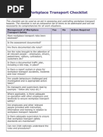 Drivers and Operators Induction Checklist | PDF | Personal Protective ...
