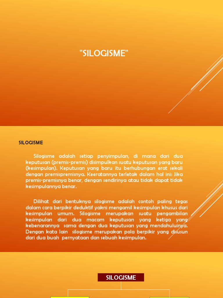 Silogisme: Jenis-jenis Silogisme dan Prinsip-prinsipnya | PDF