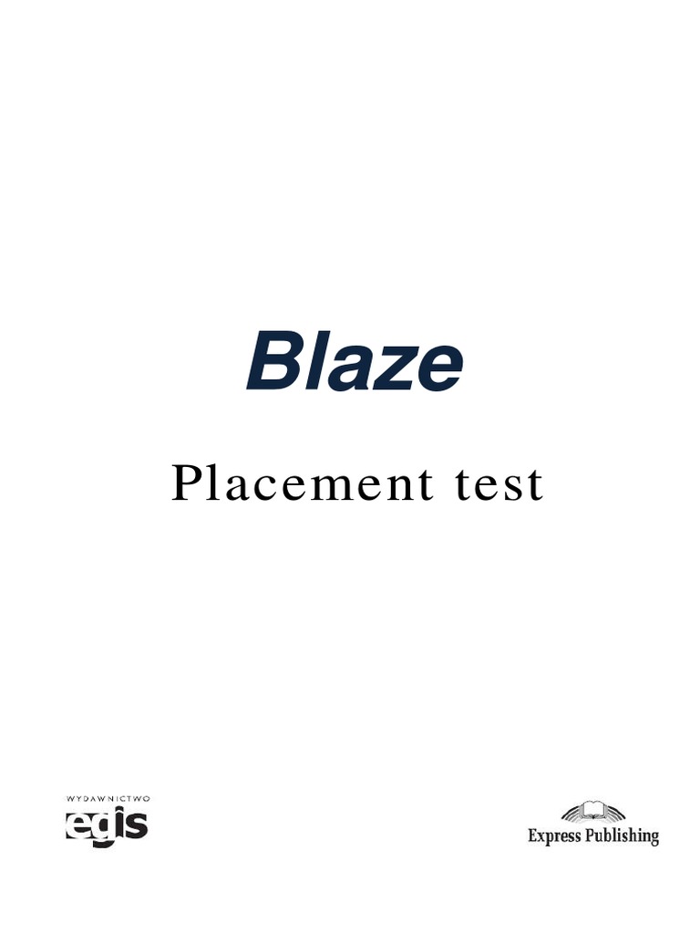 1 2 Blaze Placement Test | PDF
