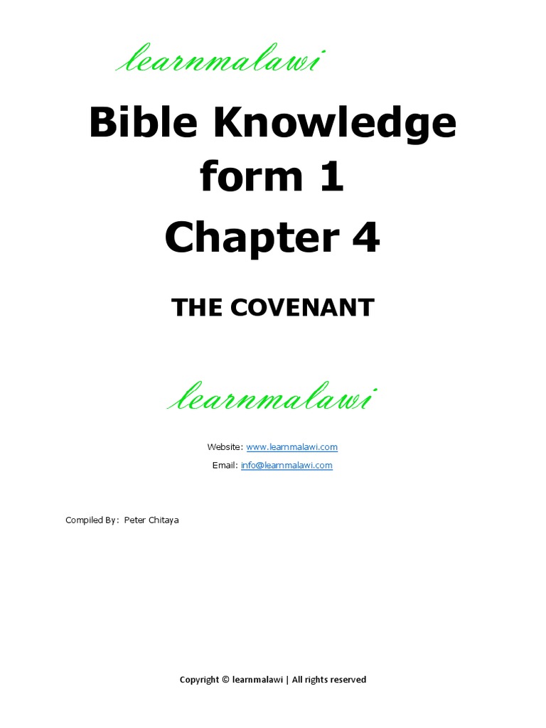 4 The Convenant | PDF | Ten Commandments | Joshua