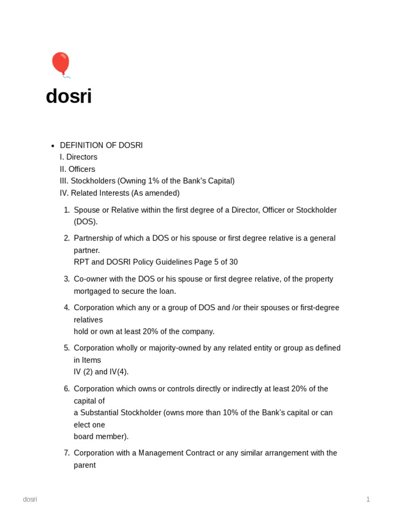 Dosri | PDF | Banks | Loans