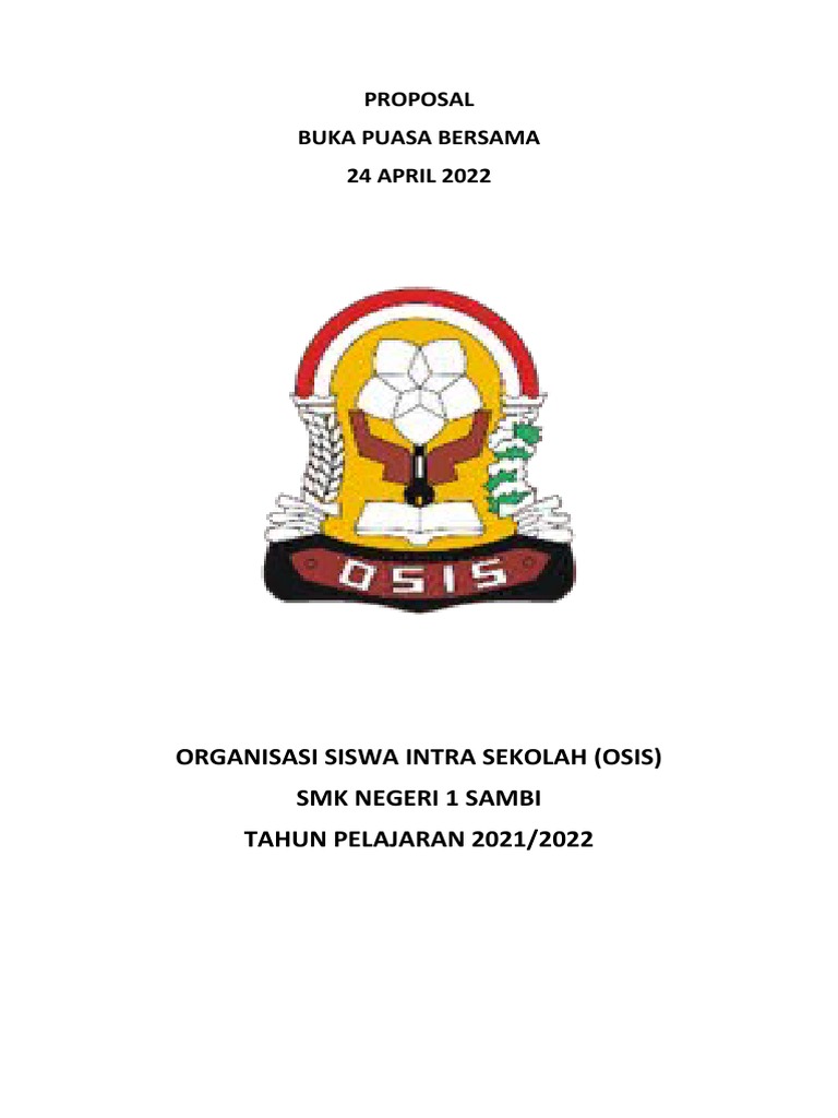 Proposal Bukber Osis-1 | PDF