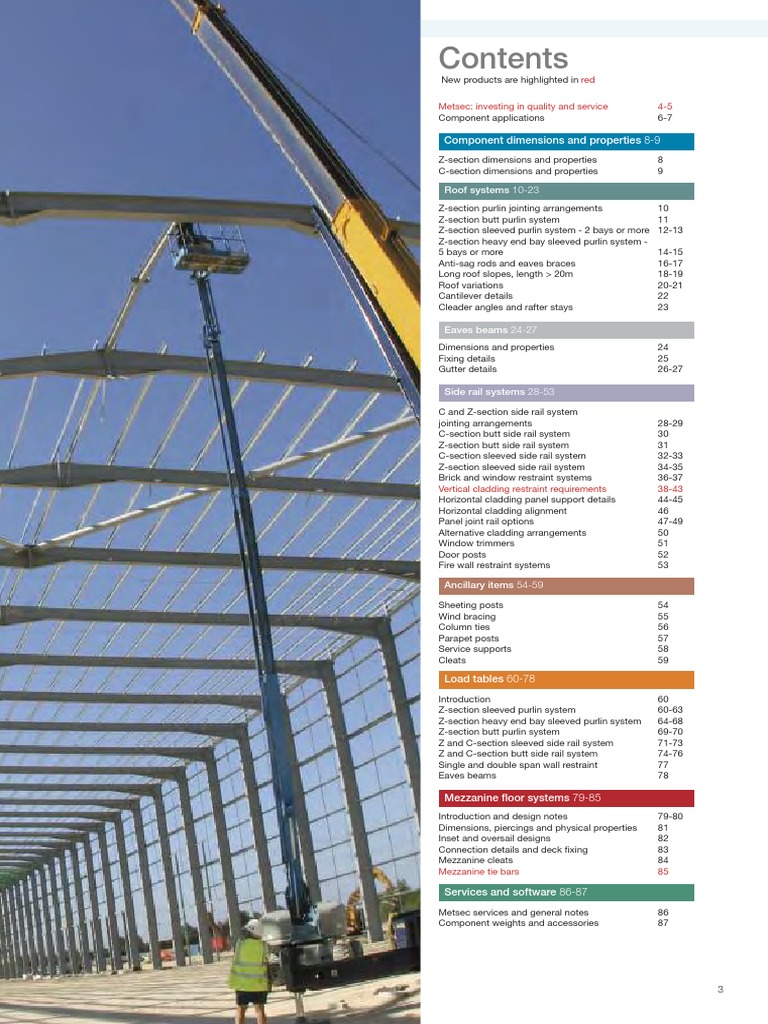 Metsec Purlin Technical Manual | PDF | Roof | Beam (Structure)