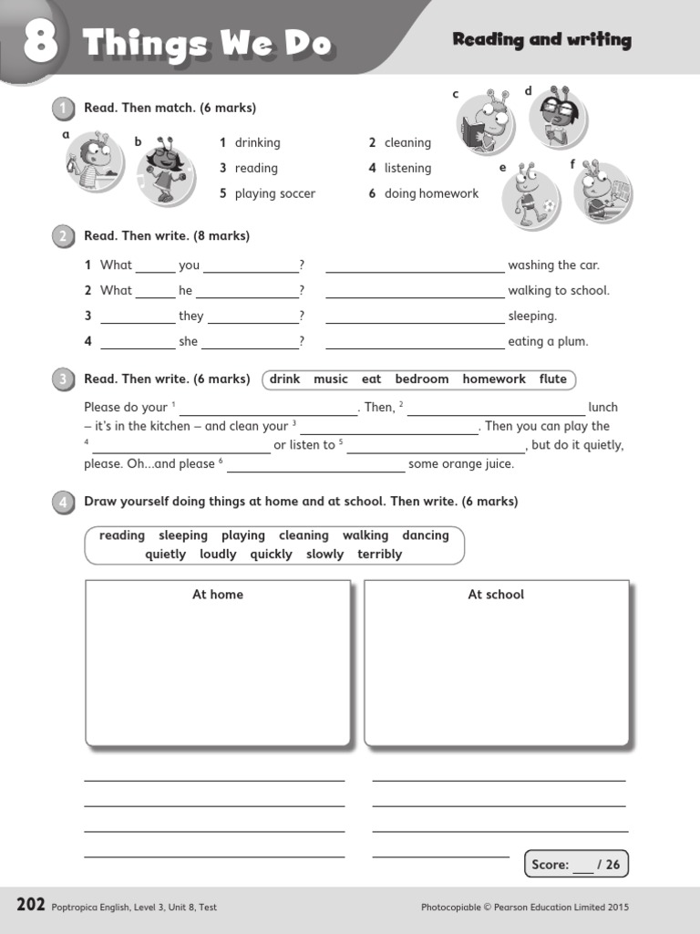 Things We Do: Reading and Writing | PDF