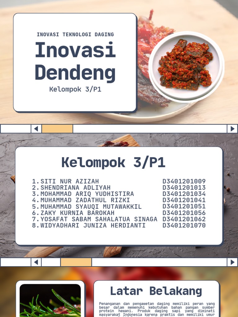 Kelompok 3 - THT P1 - PPT Dendeng | PDF