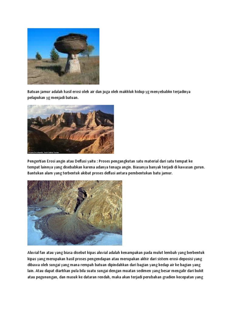 Proses Geologi: Deflasi, Delta, dan Danau Tapal Kuda | PDF