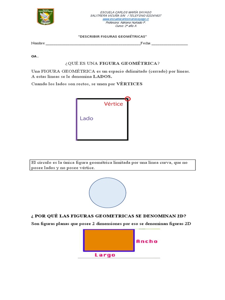 Figuras Geométricas 2D para Niños | PDF