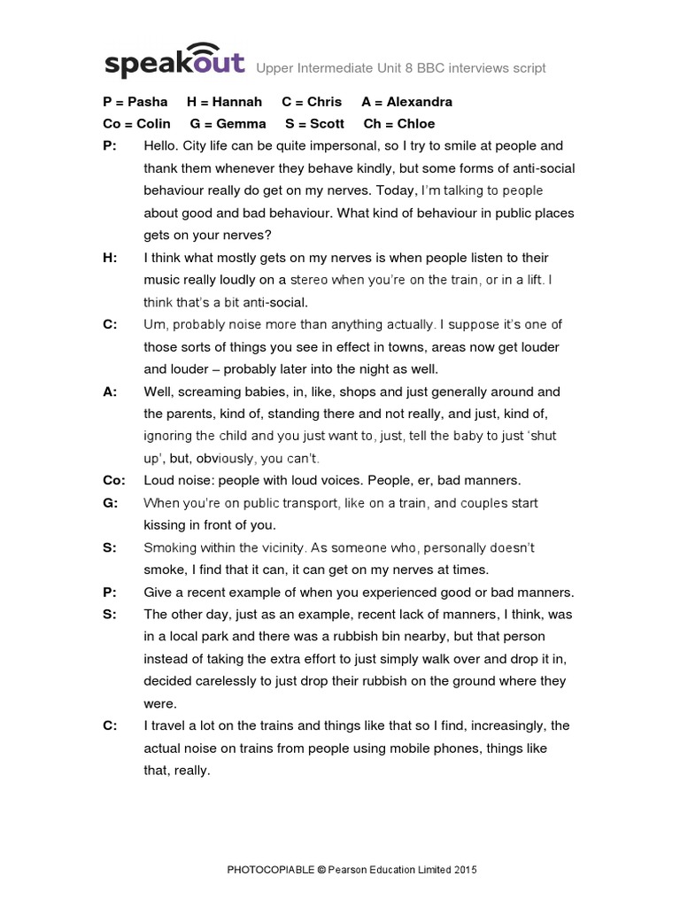 SO UI U8 Interviews Scripts | PDF