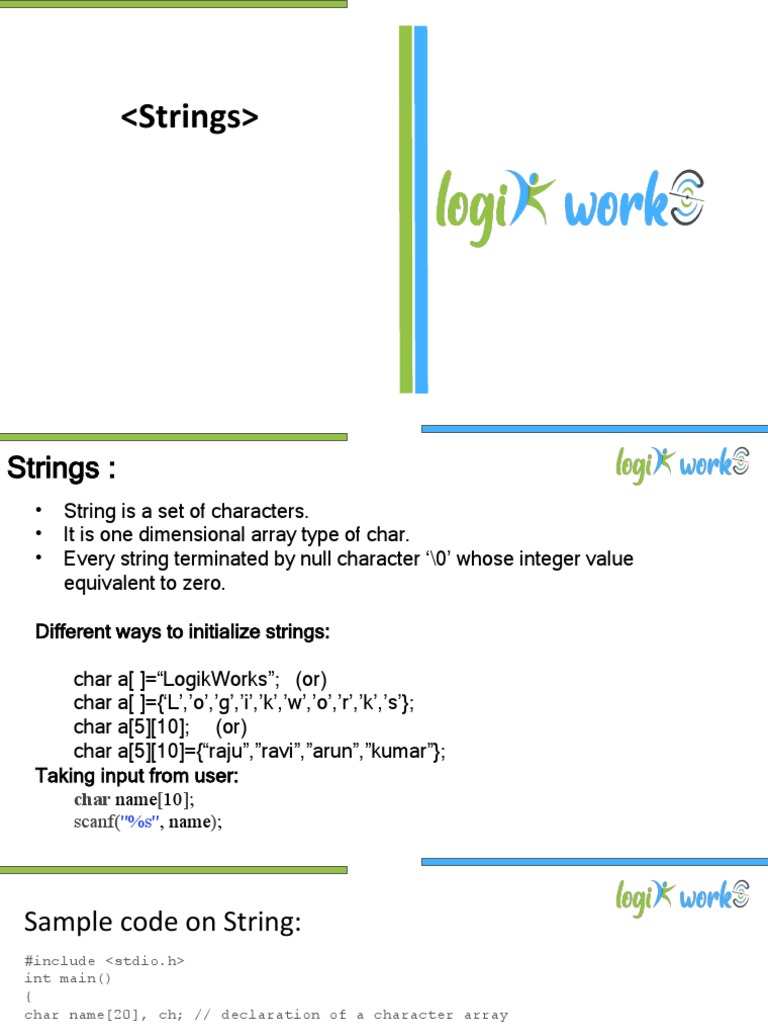 Strings Pdf String Computer Science Computer Science