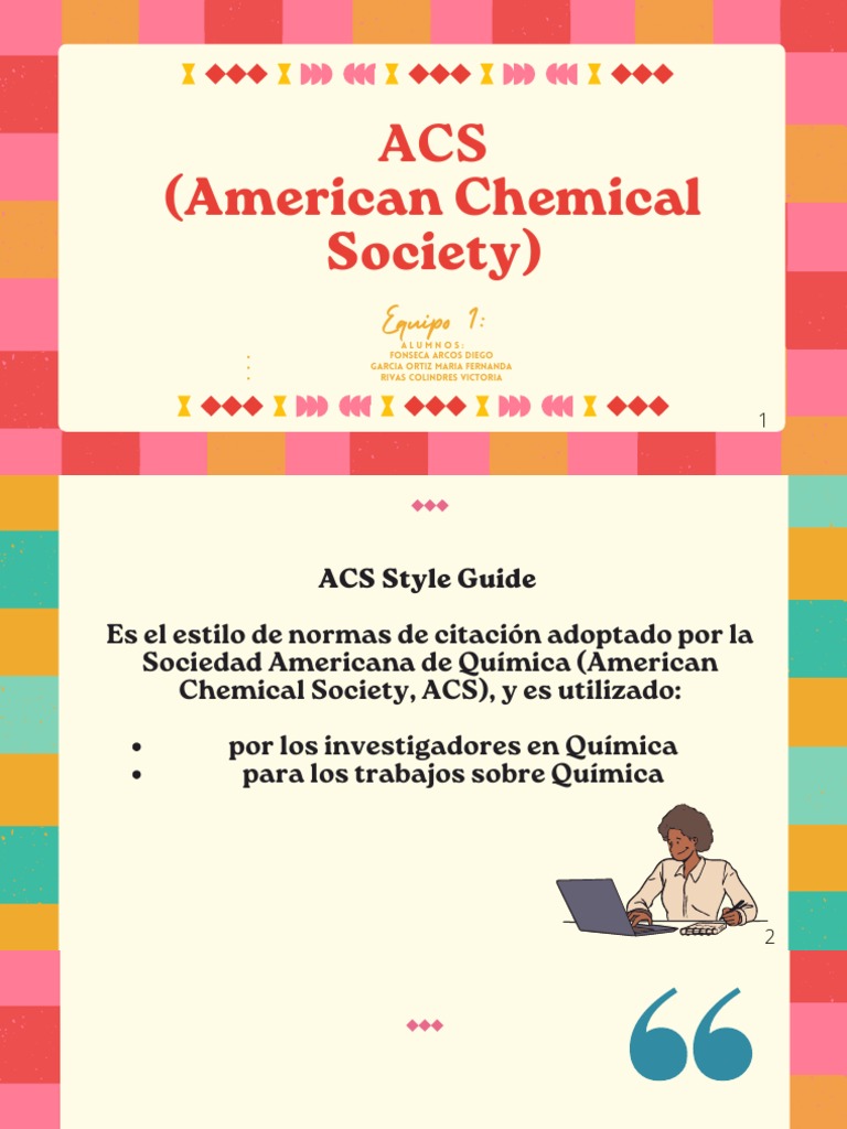 ACS (American Chemical Society) | PDF | Química | Ciencias fisicas