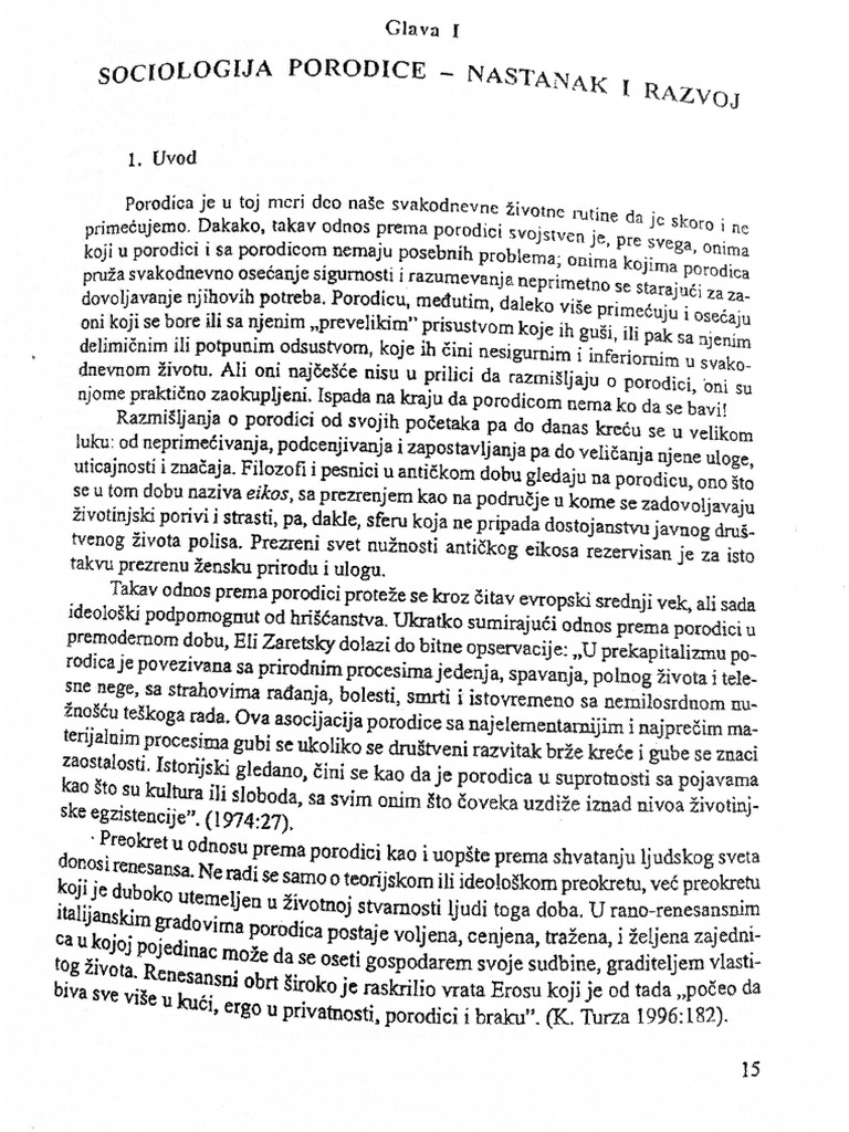 Sociologija Porodice - Nastanak I Razvoj - Sagelan | PDF