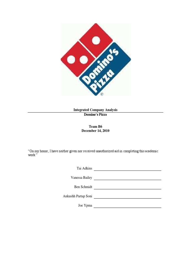 Domino's Financial & Market Analysis | PDF | Domino's Pizza | Debt