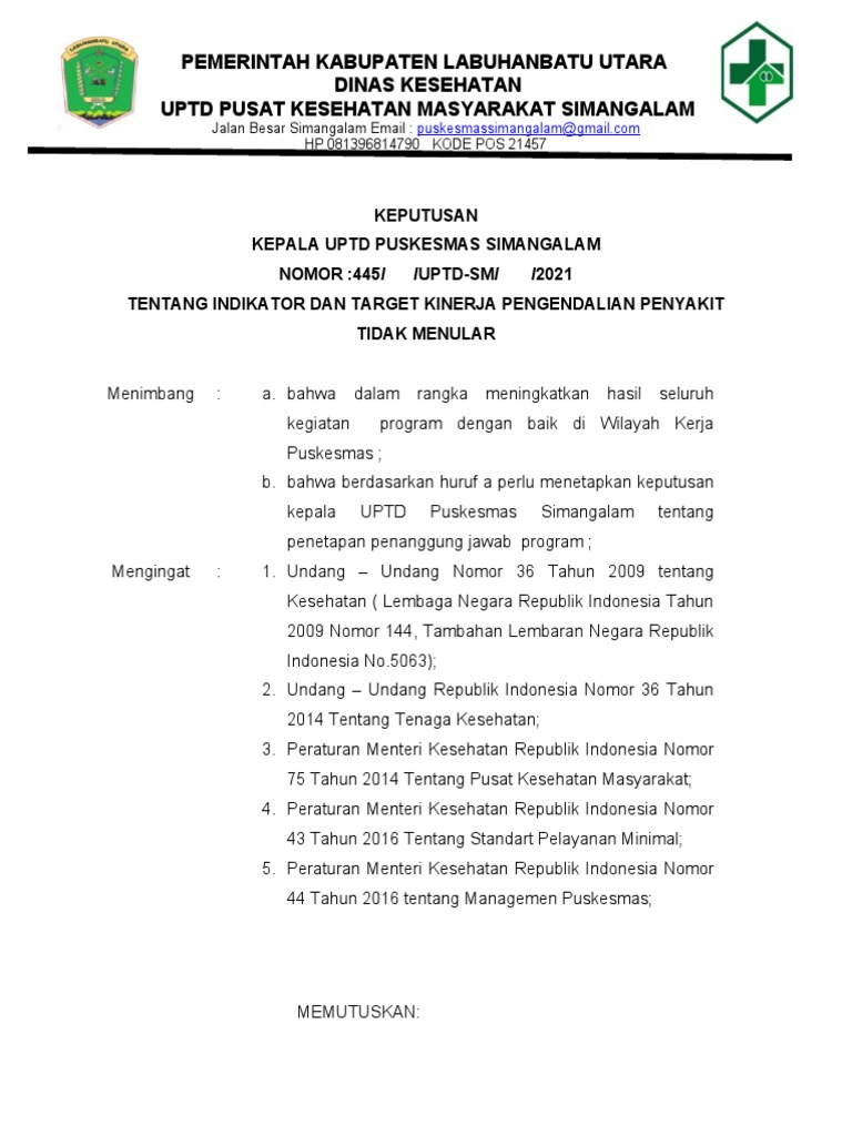 SK Indikator PTM | PDF