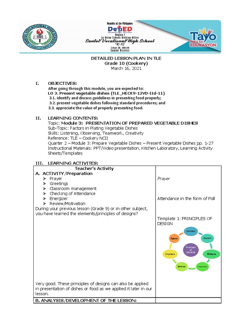 Detailed Lesson Plan in Mar. 16, 2020 Grade 10 | PDF | Lesson Plan ...