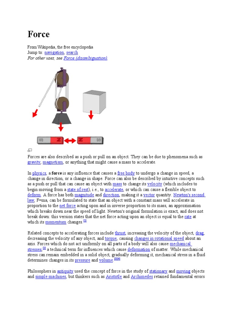 Force | PDF | Force | Acceleration