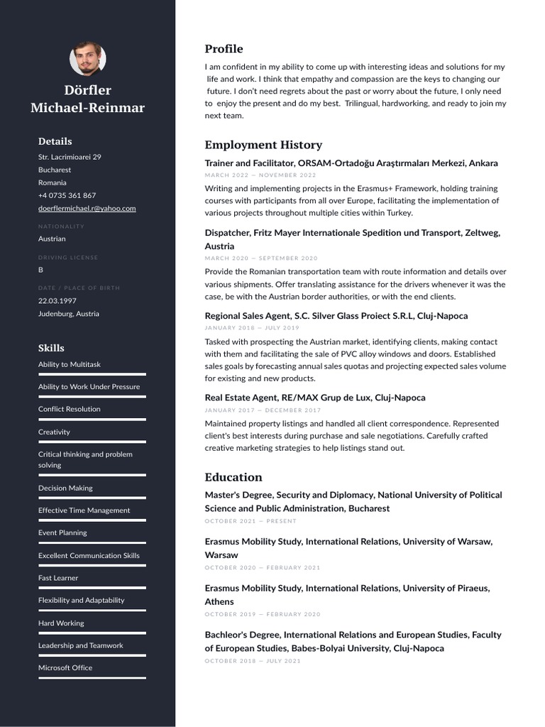 Dörfler Michael-Reinmar: Profile | PDF | Romania | Cognition