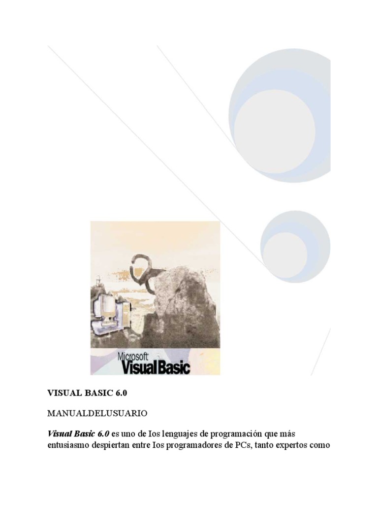 Manual de Visual Basic 6.0 en Español | PDF | Inteligencia (IA) y ...