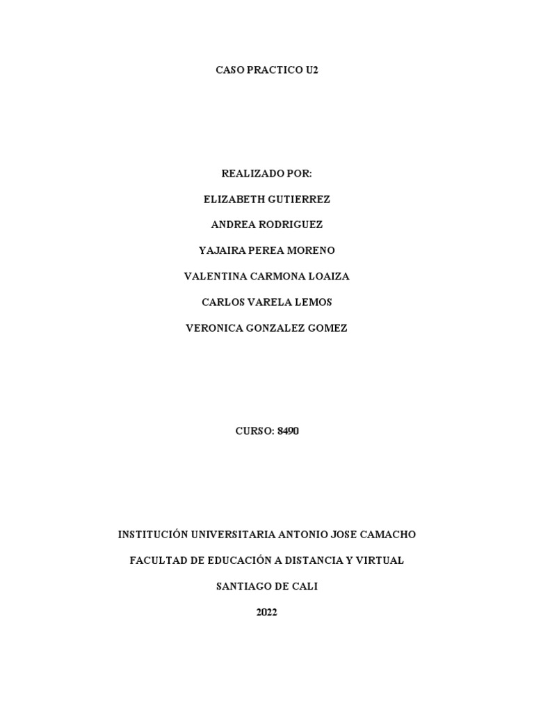 Caso Practico U2 | PDF | Rayo X | Cirugía