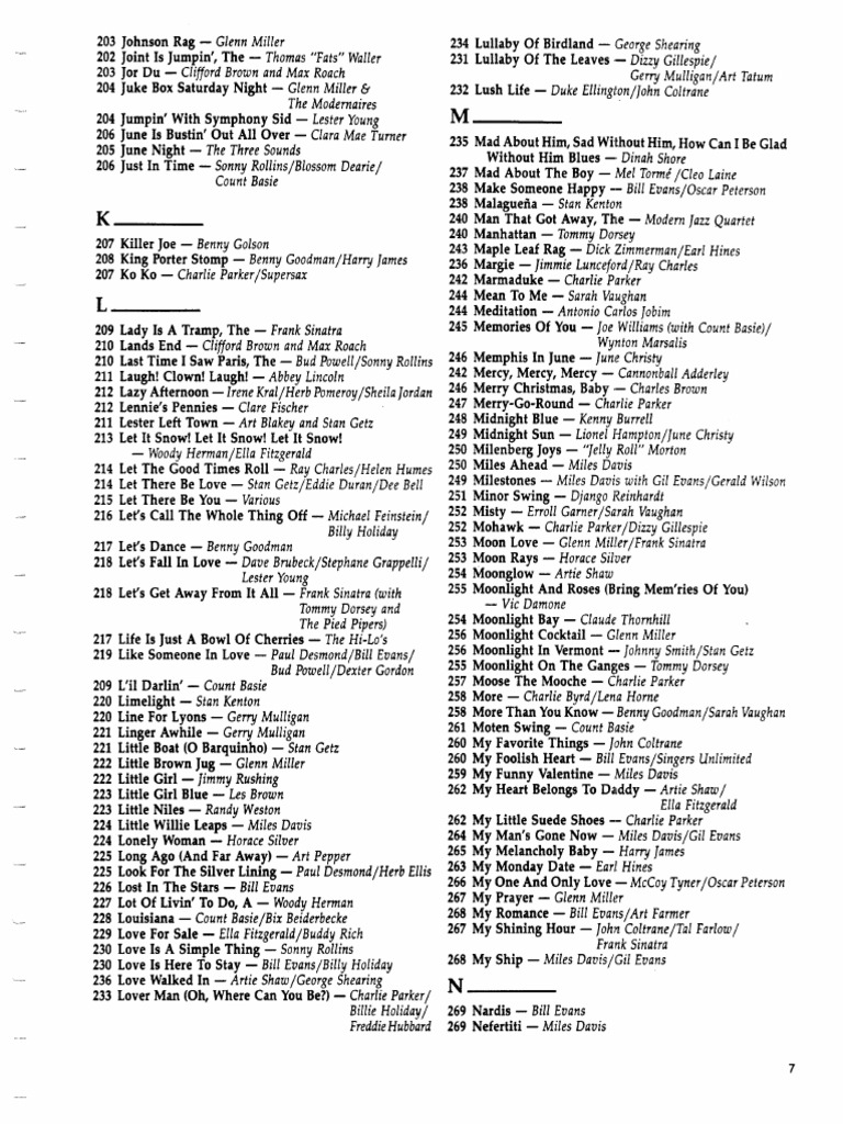 6 Jazz Fake Book | PDF
