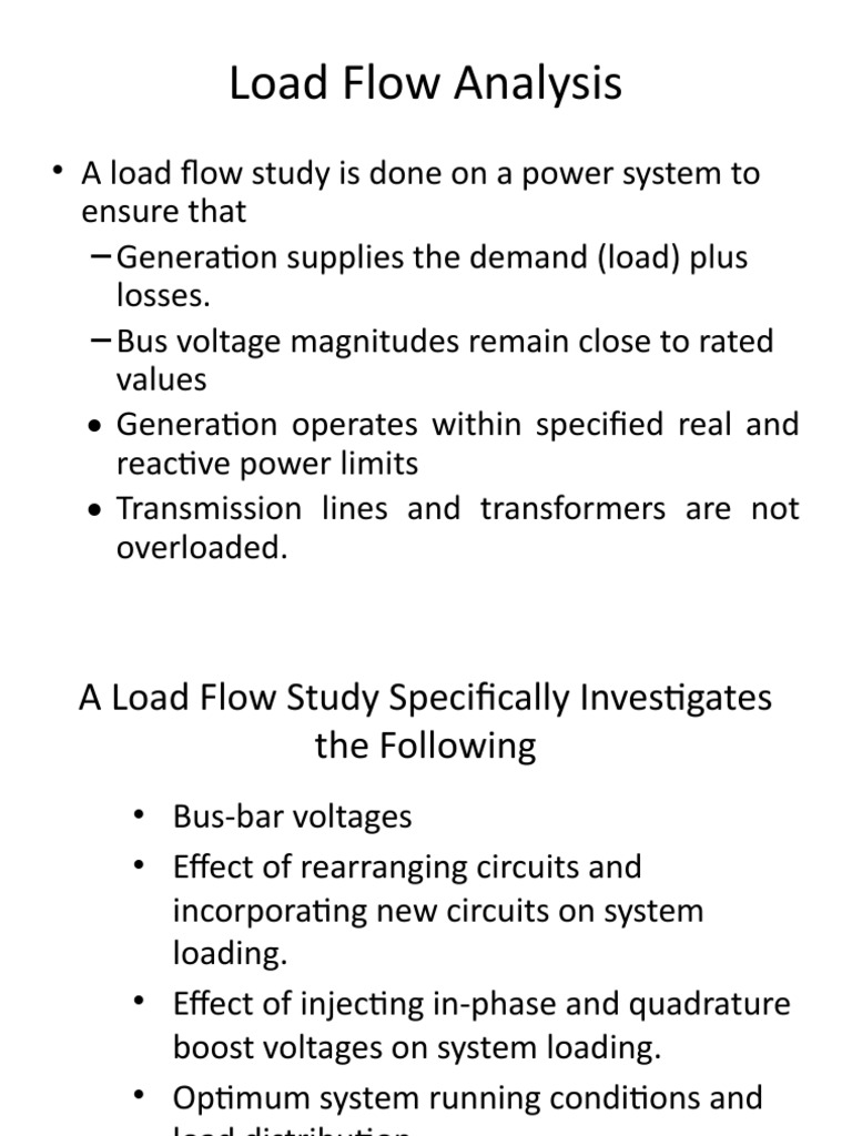 Load Flow | PDF | Applied Mathematics | Mathematics