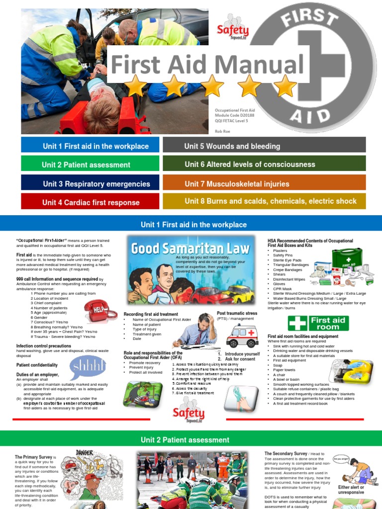 First Aid Manual: Occupational First Aid Module Code D20188 Qqi Fetac ...