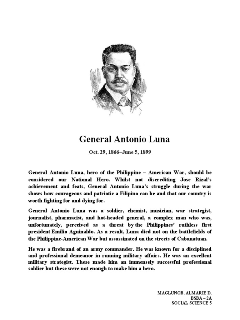General Antonio Luna | PDF | Philippines