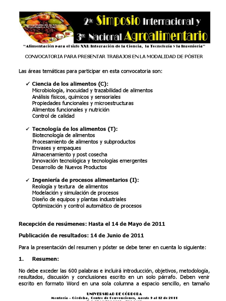 Póster Simposio | PDF | Póster | Ciencia y Tecnología