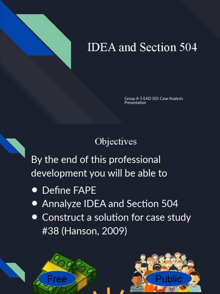 Group A-5 Ead-505-T4-Caseanalysis Presentation | PDF | Section 504 Of ...