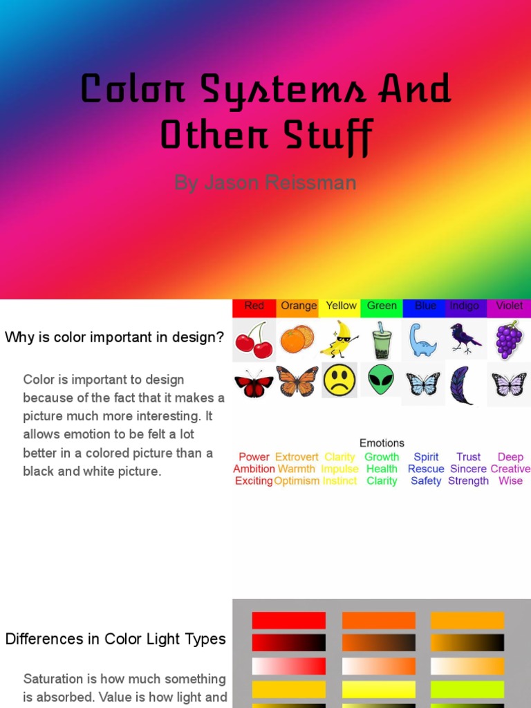 Color Systems and Other Stuff | PDF