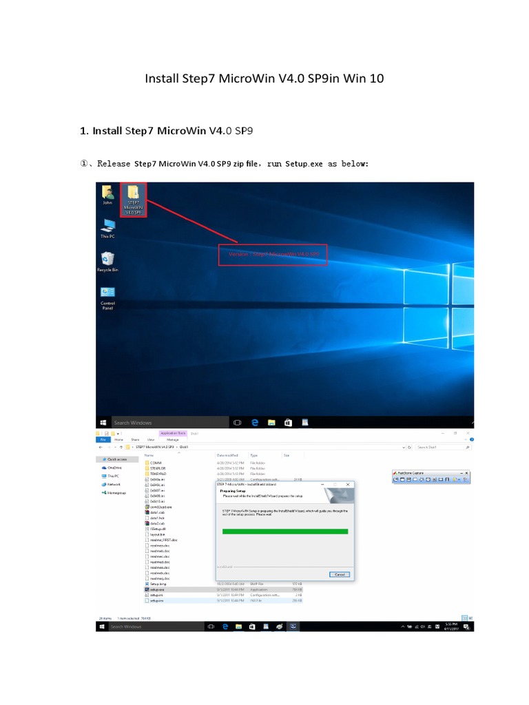 Step7 MicroWin V4.0 in Win10 | PDF