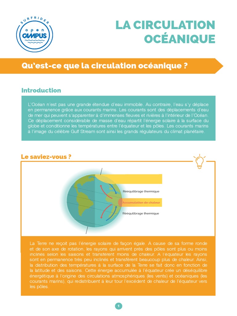 Qu'est-Ce Que La Circulation Océanique ? | PDF | Terre | Océanographie