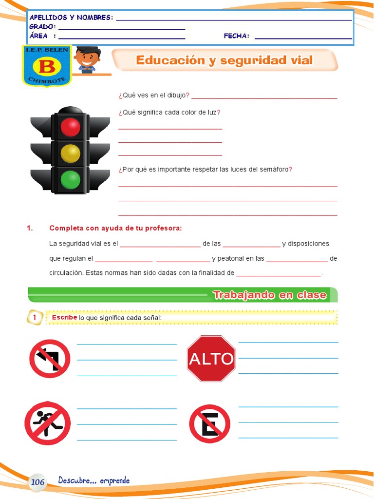 Educación y Seguridad Vial | PDF | Semáforo | Seguridad vial