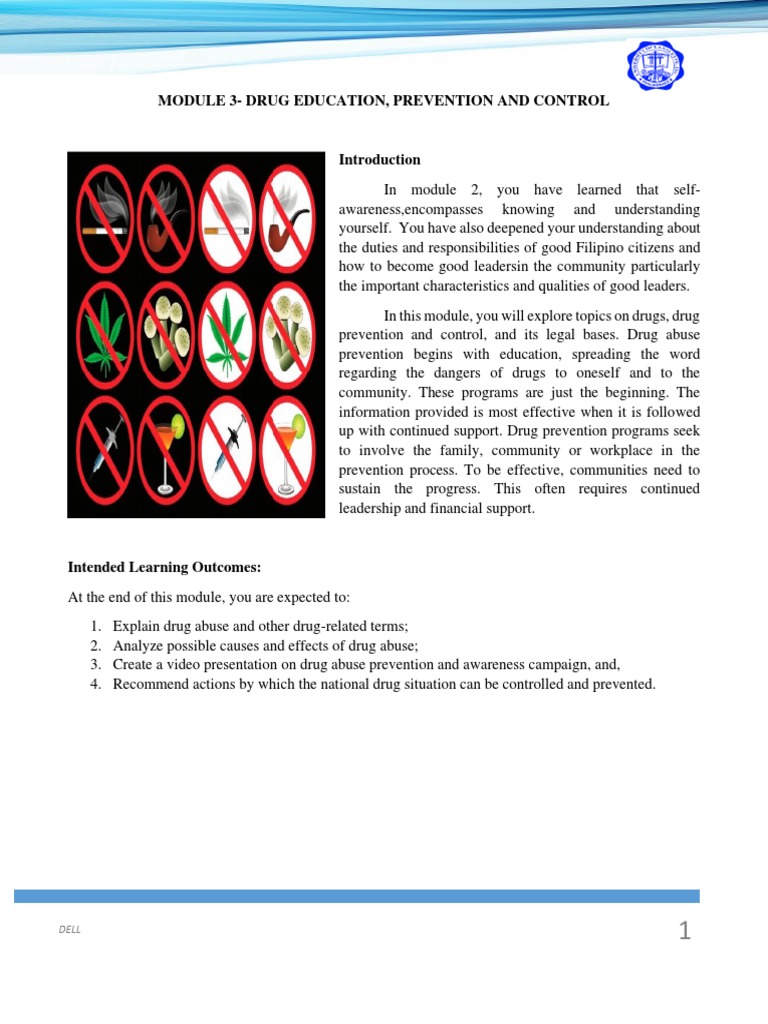 Drug Education and Prevention Module | PDF | Crack Cocaine | Alcoholism