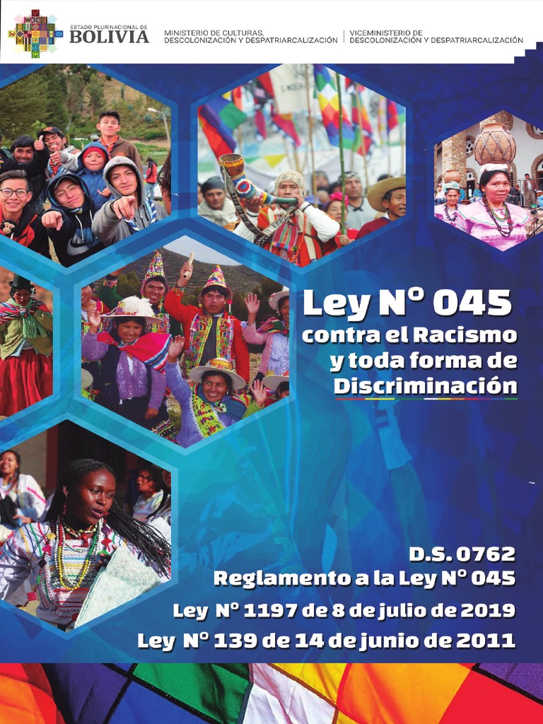 Ley Nro. 045 Contra El Racismo y Toda Forma de Discriminacion | PDF | Discriminación | Racismo