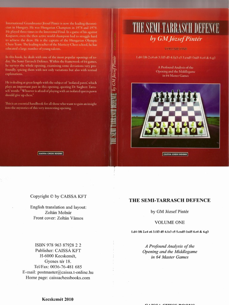 The Semi-Tarrasch Defence Volume 1 OCR | PDF | Chess Openings | Chess ...