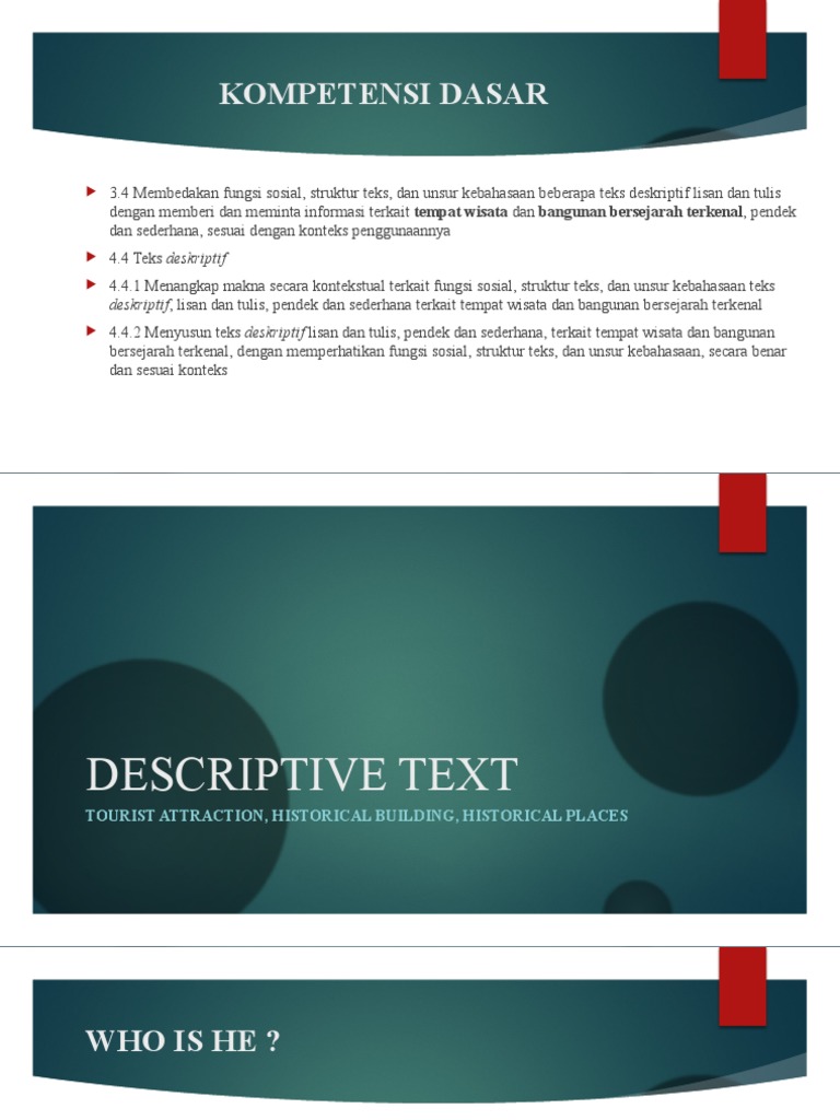 Descriptive Text | PDF | Grammar | Linguistics
