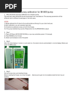 Encore Calibration Quick Ref Card | PDF | Calibration