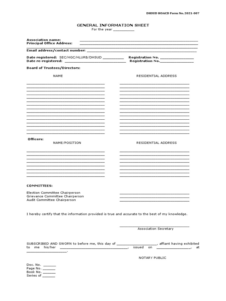 General Information Sheet | PDF | Civil Law (Common Law)