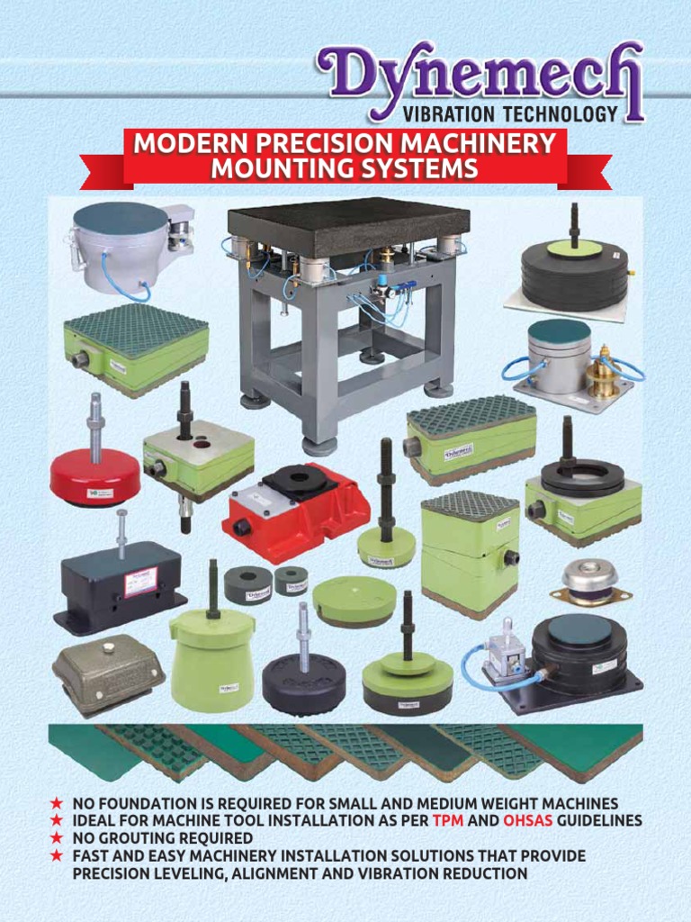 Dynemech Anti Vibration Solutions Detailed | PDF | Bearing (Mechanical ...