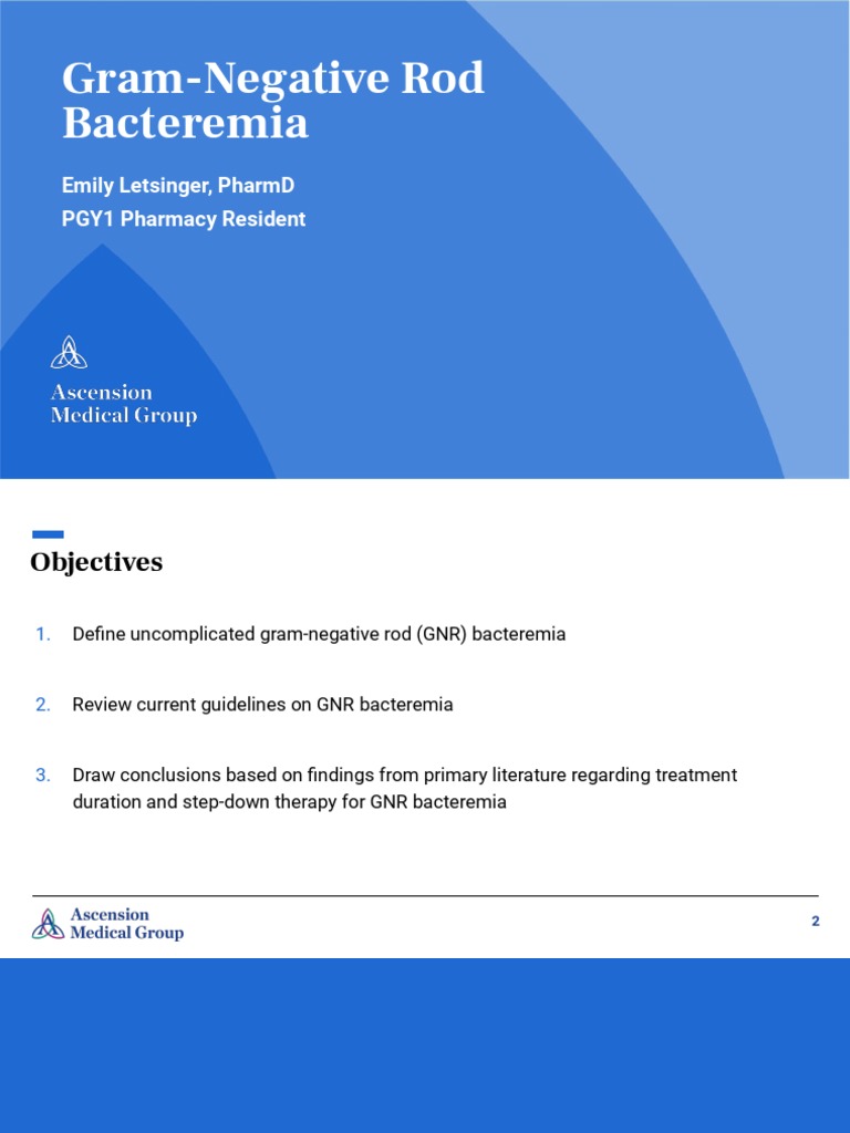 Management of GNR Bacteremia | Descargar gratis PDF | Gram Negative ...