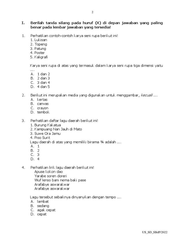 Soal SBDP | PDF