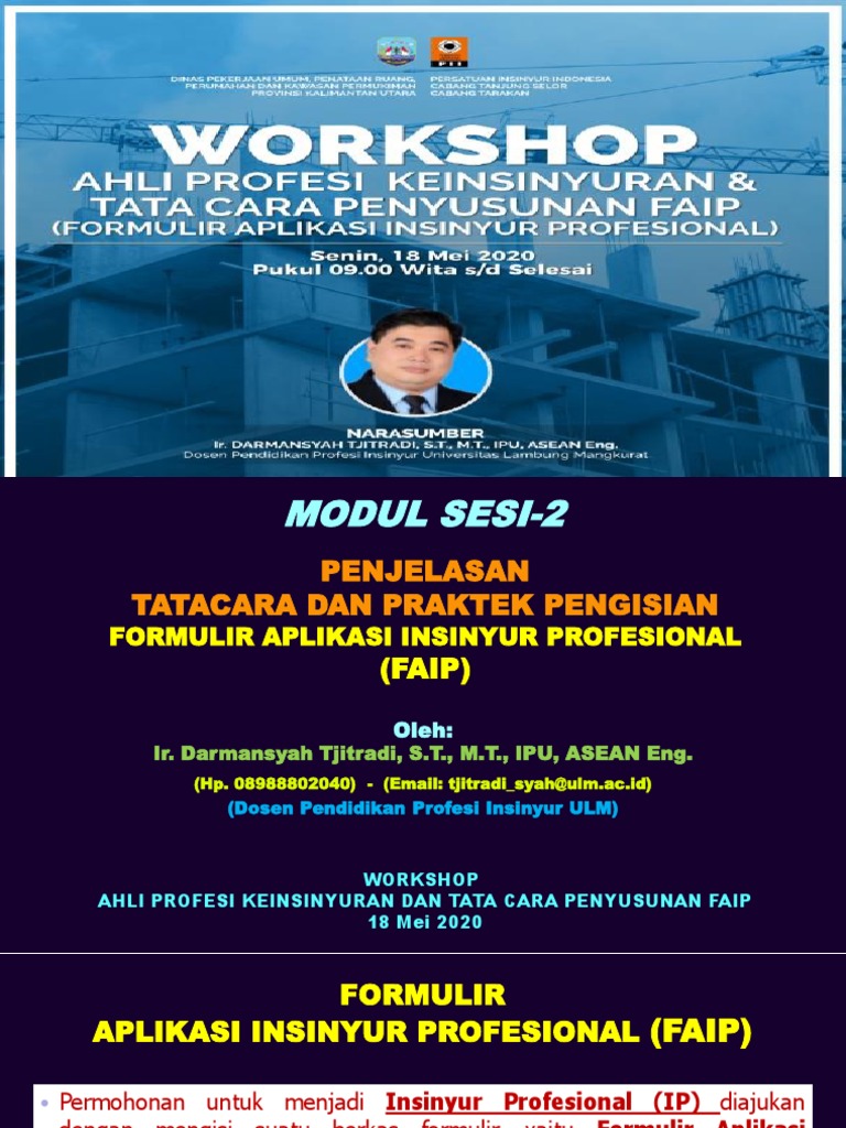 Panduan Pengisian Formulir FAIP | PDF