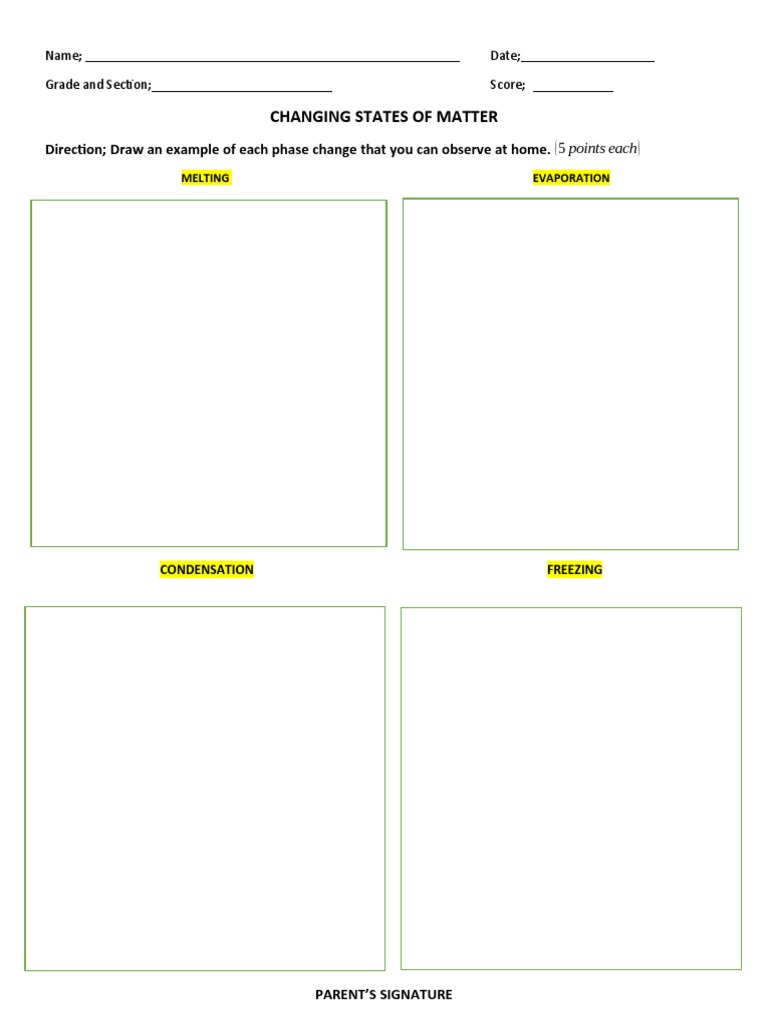 Changing States of Matter | PDF