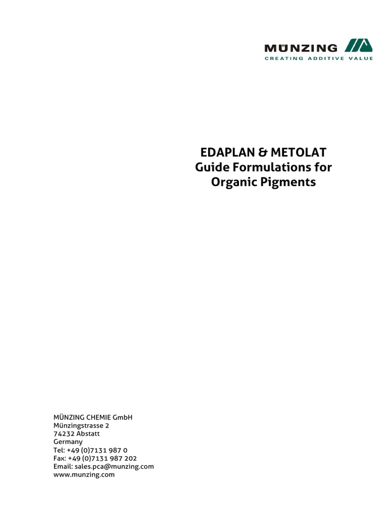 Fdocuments - in - Edaplan Metolat Guide Formulations For Organic ...