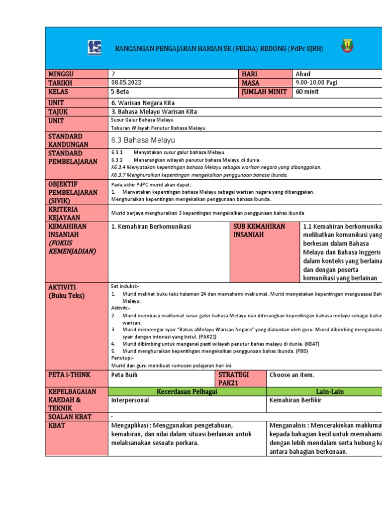 M7 8.5.2022 Ahad | PDF